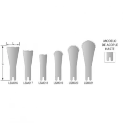 Lâminas (Micro Serra Buco Sagital)